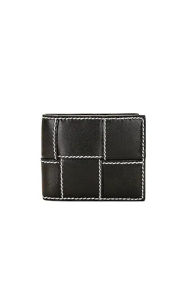 Bottega Veneta Cassette Bi-Fold Wallet Urban Leather Stitch In